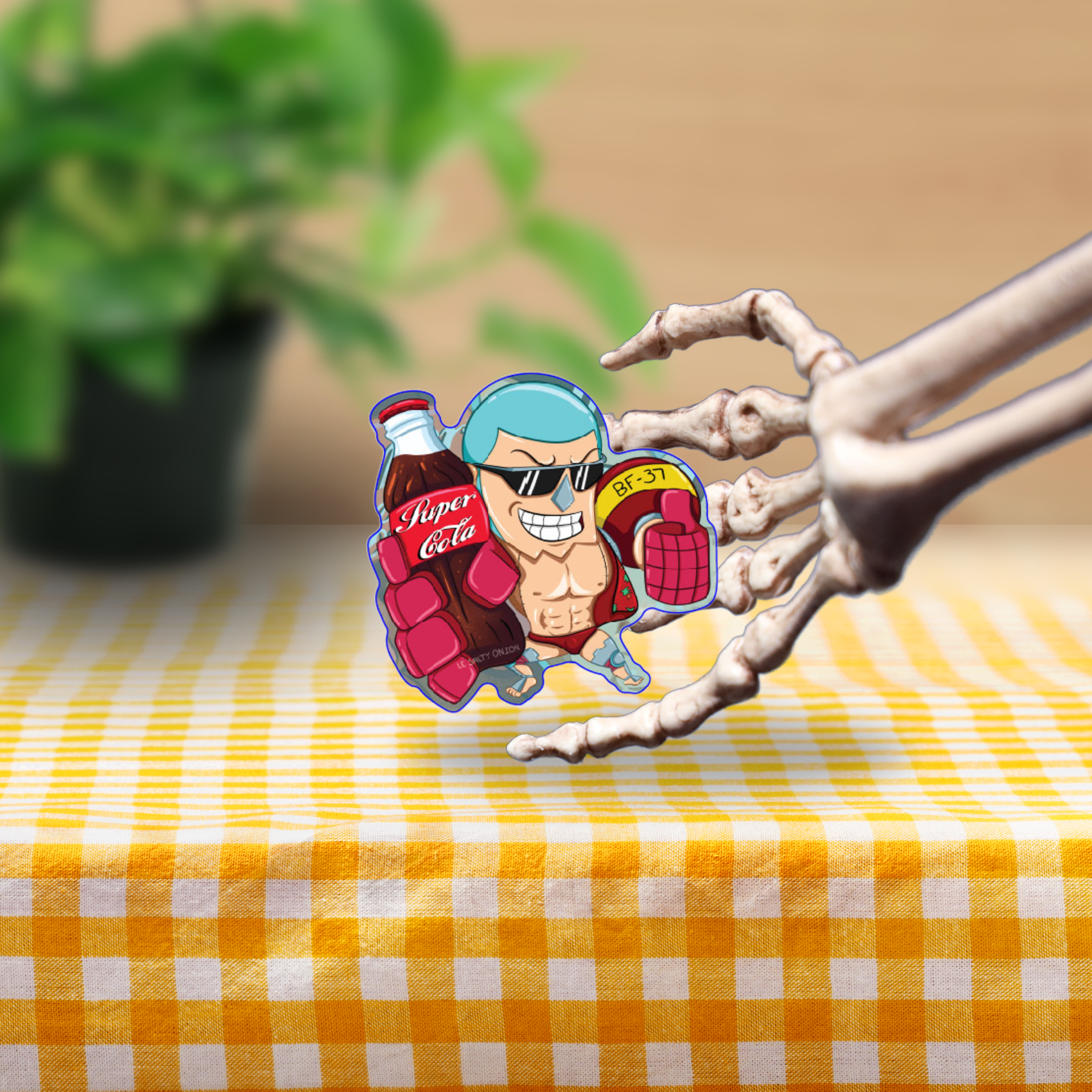 Franky Super Cola Vinyl Sticker – LeSaltyOnion