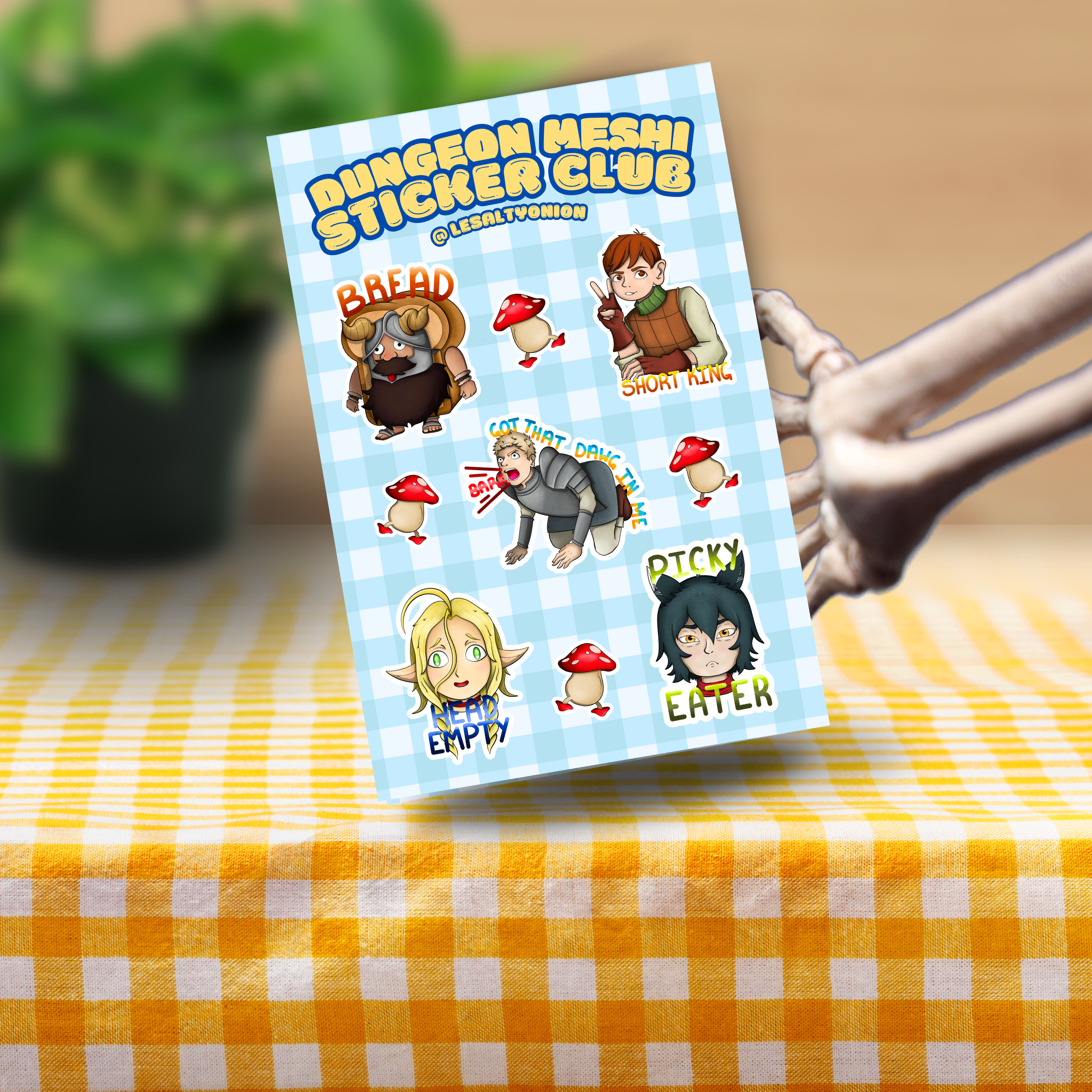 Delicious In Dungeon Sticker Sheet! – LeSaltyOnion